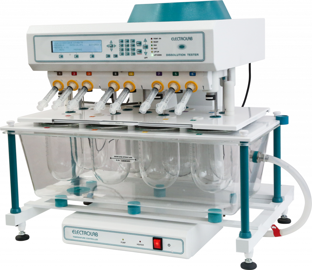 Dissolution Tester-Inspire 8 Manual Syringe Sampling | Electrolab